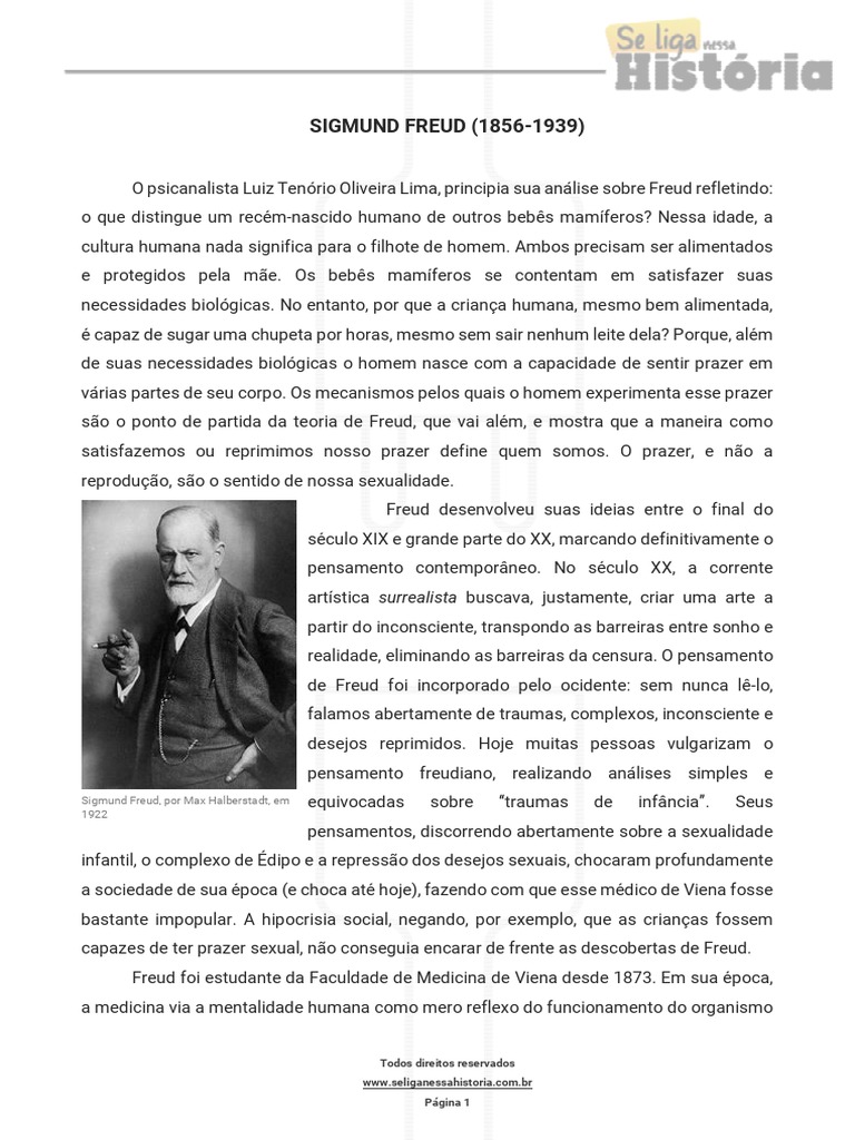 Freud | Download grátis PDF | Sigmund Freud | Mente inconsciente