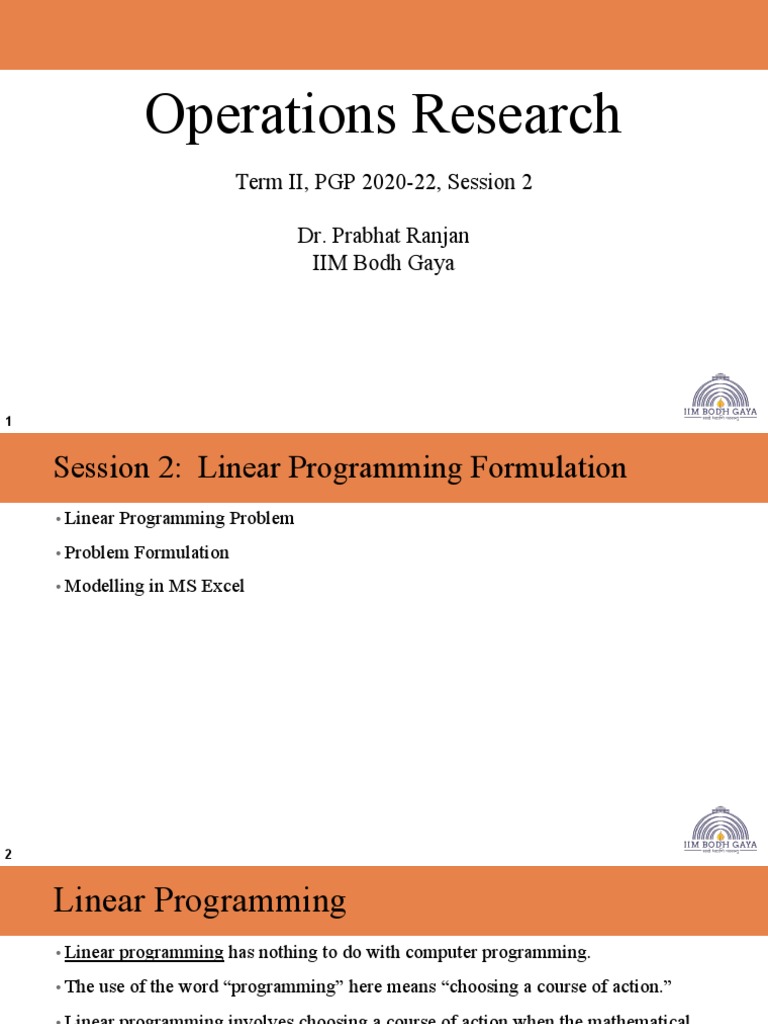 LPP Formulation | Download Free PDF | Linear Programming | Demand