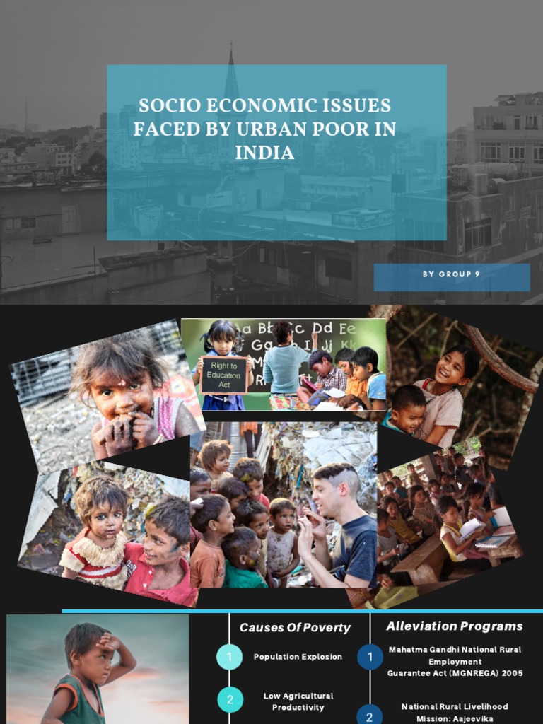 Socio Economic Issues Faced by Urban Poor in India | PDF | Slum ...