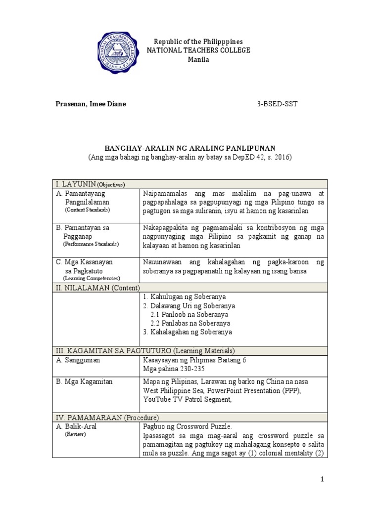 Detailed Lesson Plan - Re-Design | PDF