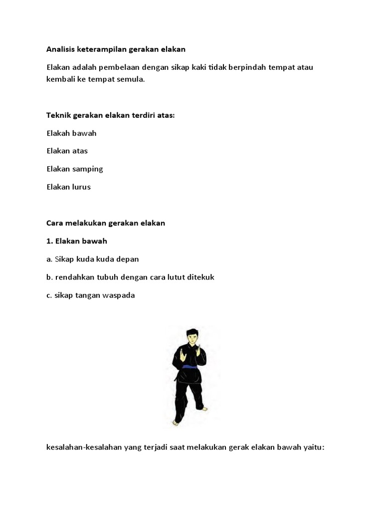 Elakan Pencak Silat | PDF