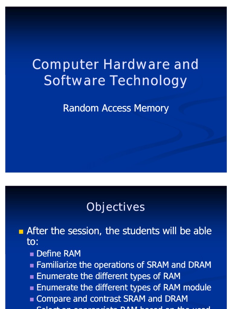 Random Access Memory Random Access Memory | Download Free PDF | Random Access Memory | Dynamic ...