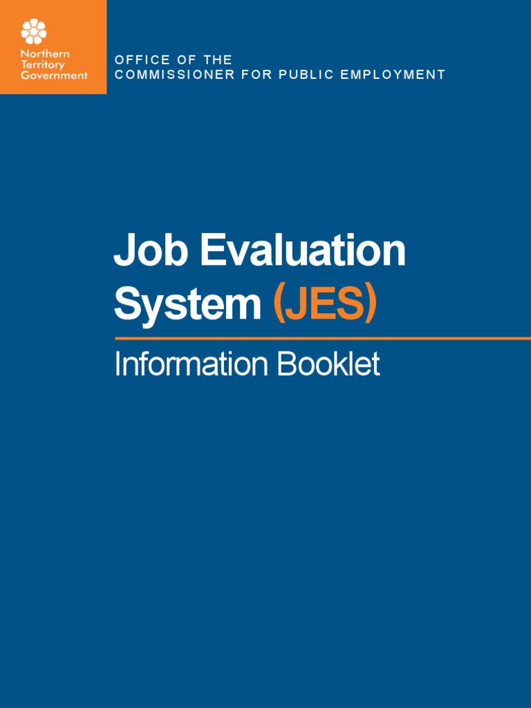 Job Evaluation System (JES) Guide | PDF | Employment | Evaluation
