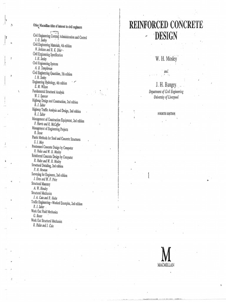 Reinforced Concrete Design (BS-8110) by Moslay | PDF