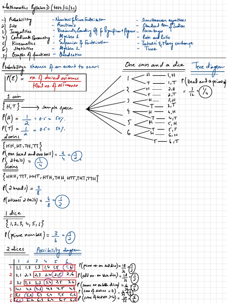 Probability 101 | PDF | Probability | Mathematical Objects
