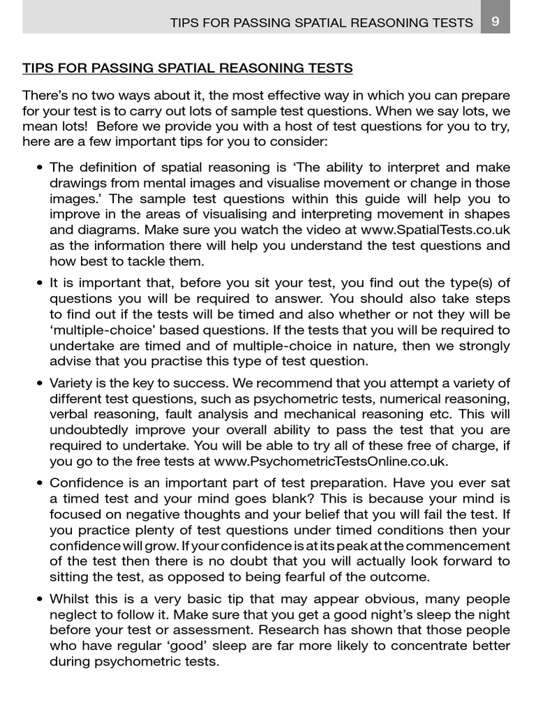Spatial Reasoning | PDF | Reason | Cognition