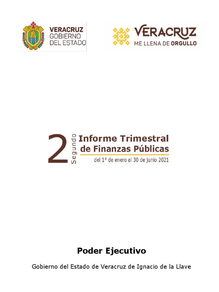 2do Informe Trimestral Del Gasto Publico 2021-VERACRUZ | PDF | Inflación | Producto Interno Bruto