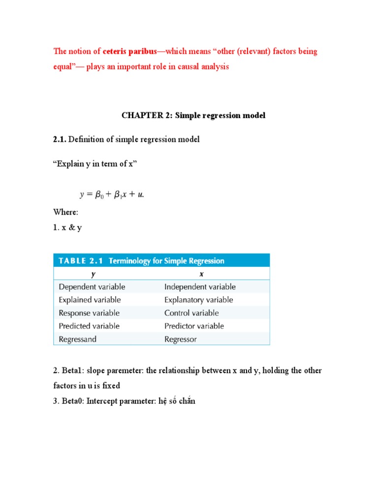 Econometrics 2 Pdf Coefficient Of Determination Ordinary Least