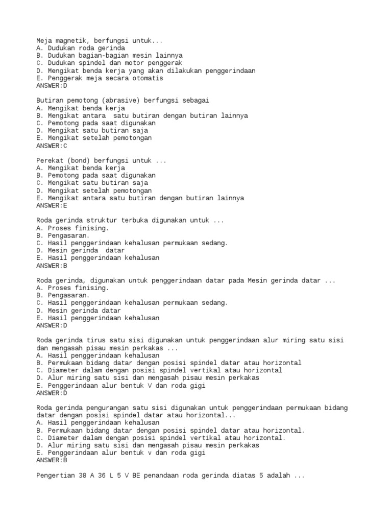 Soal Gerinda 1-20 | PDF | Metode & Bahan Ajar