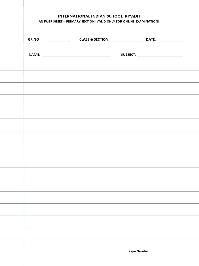 IISR Online Exam Answer Sheet | PDF | Career & Growth