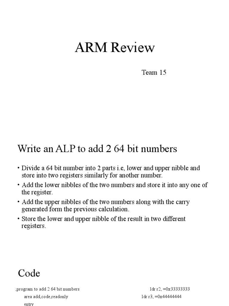 ARM Review | PDF | Office Equipment | Computer Data