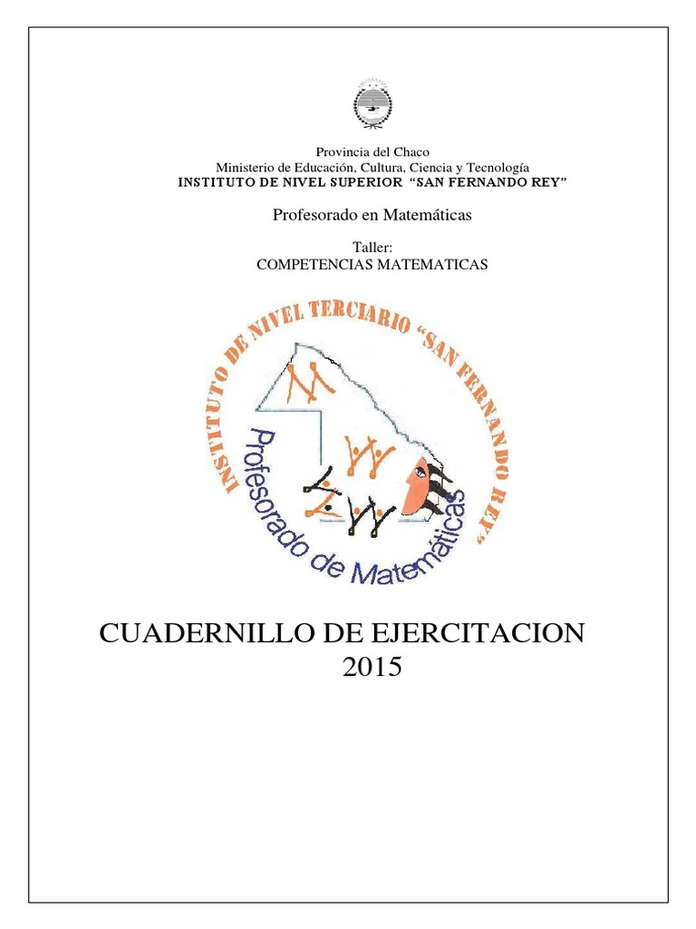 Cuadernillo Ejercitacion | PDF | Ecuaciones | Pendiente