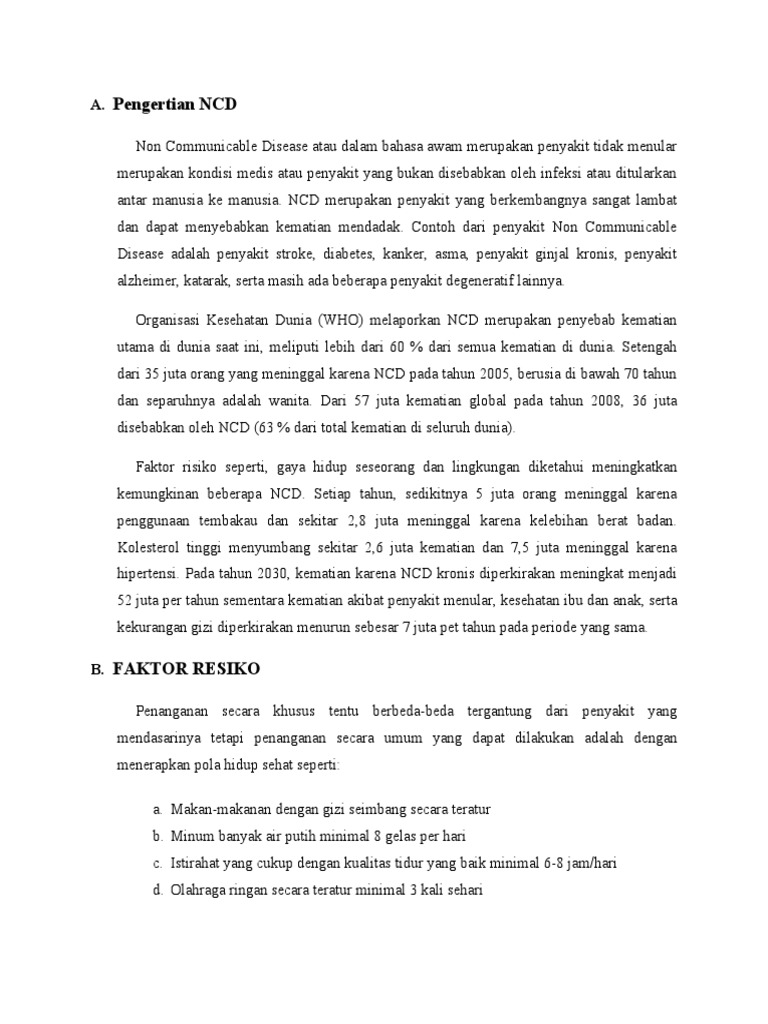 Pengertian NCD | PDF