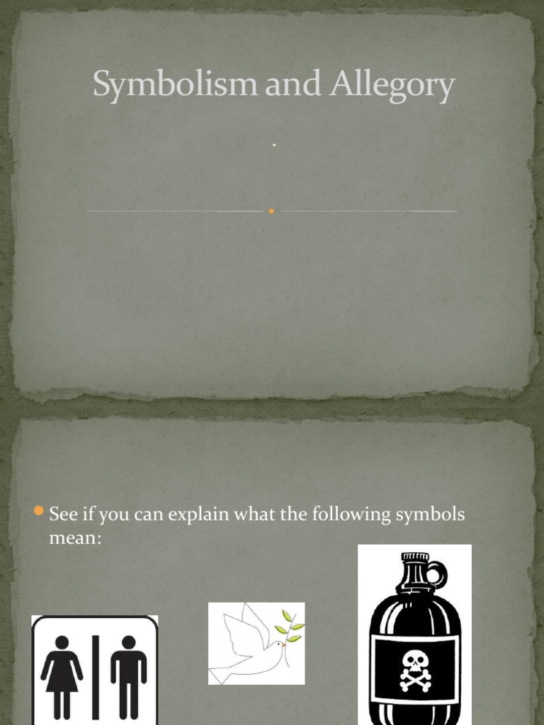 Symbolism and Allegory | PDF | Allegory