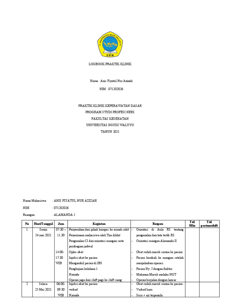 Logbook Praktik Klinik | PDF