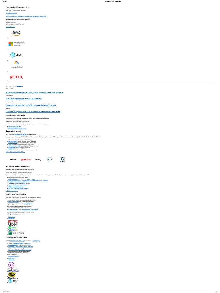Enterprise Open Source and Linux - Ubuntu | PDF | Cloud Computing | Linux