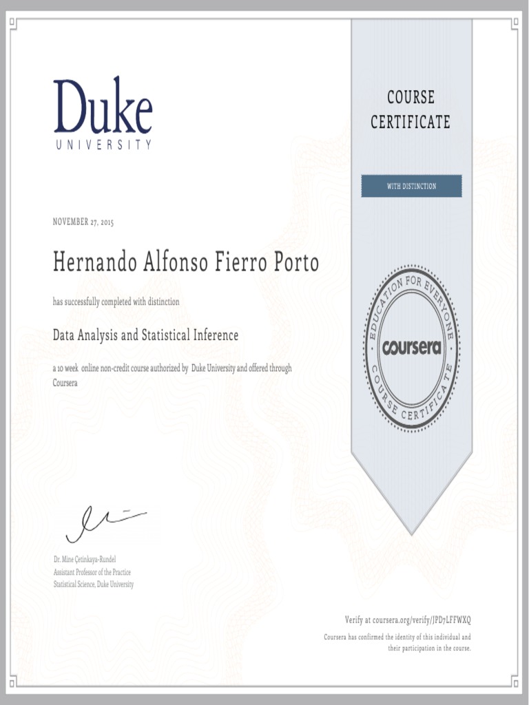 Certificado Data Analysis | PDF | Scientific Method | Methodology