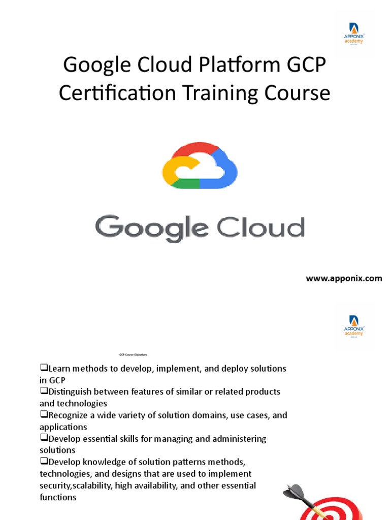 Google Cloud Platform GCP Certification Training Course | PDF | Computers