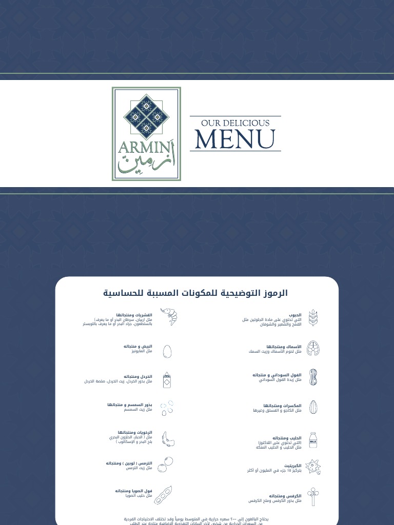 Armin Menu'pdf | PDF | Kebab | Salad