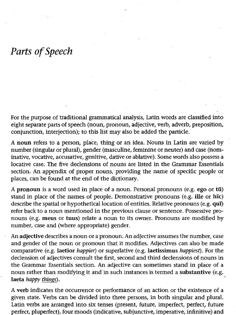 Latin Grammar Tables | PDF | Verb | English Grammar