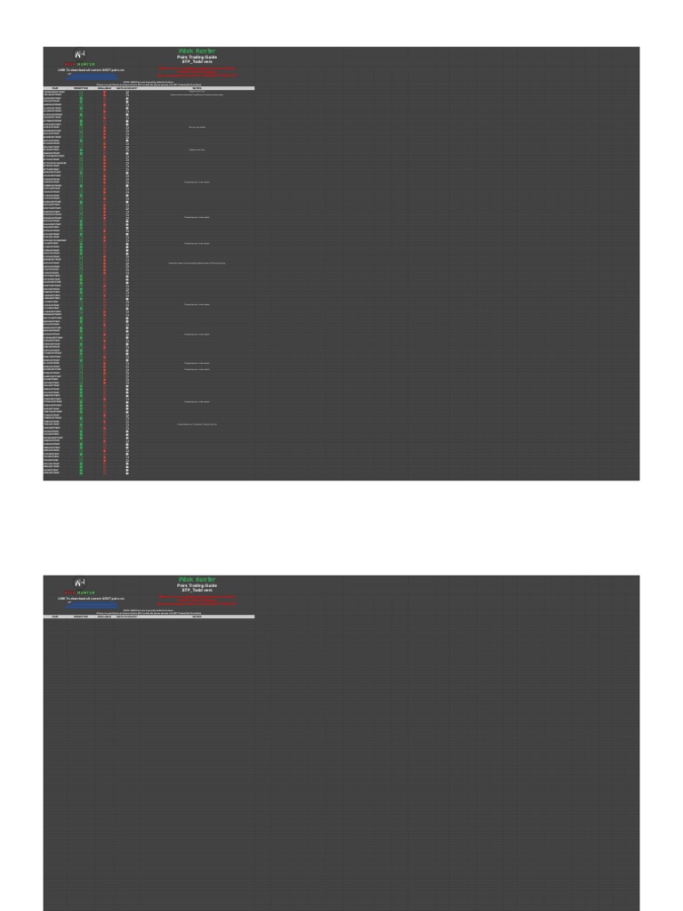 WH Pairs List - STP Todd - Pairs List | PDF | Futures Contract | Text File