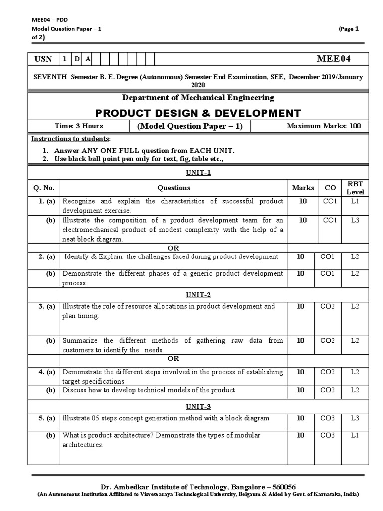 Product Design & Development | PDF | Cognition | Systems Science