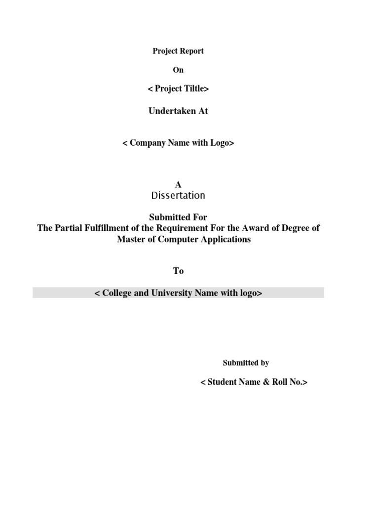 Project Report Format | PDF