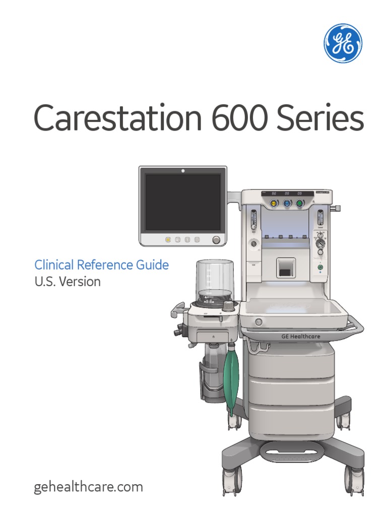 Carestation 600 Clinical Reference GuideUS | PDF