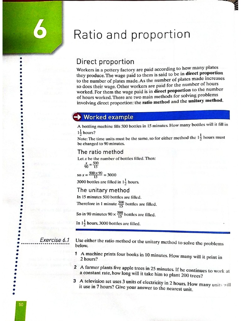 Math - Ch-6 Ratio and Proportion | PDF