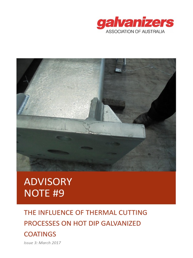 An 09.3 The Influence of Thermal Cutting Processes On Hot Dip Galvanized Coatings | PDF ...