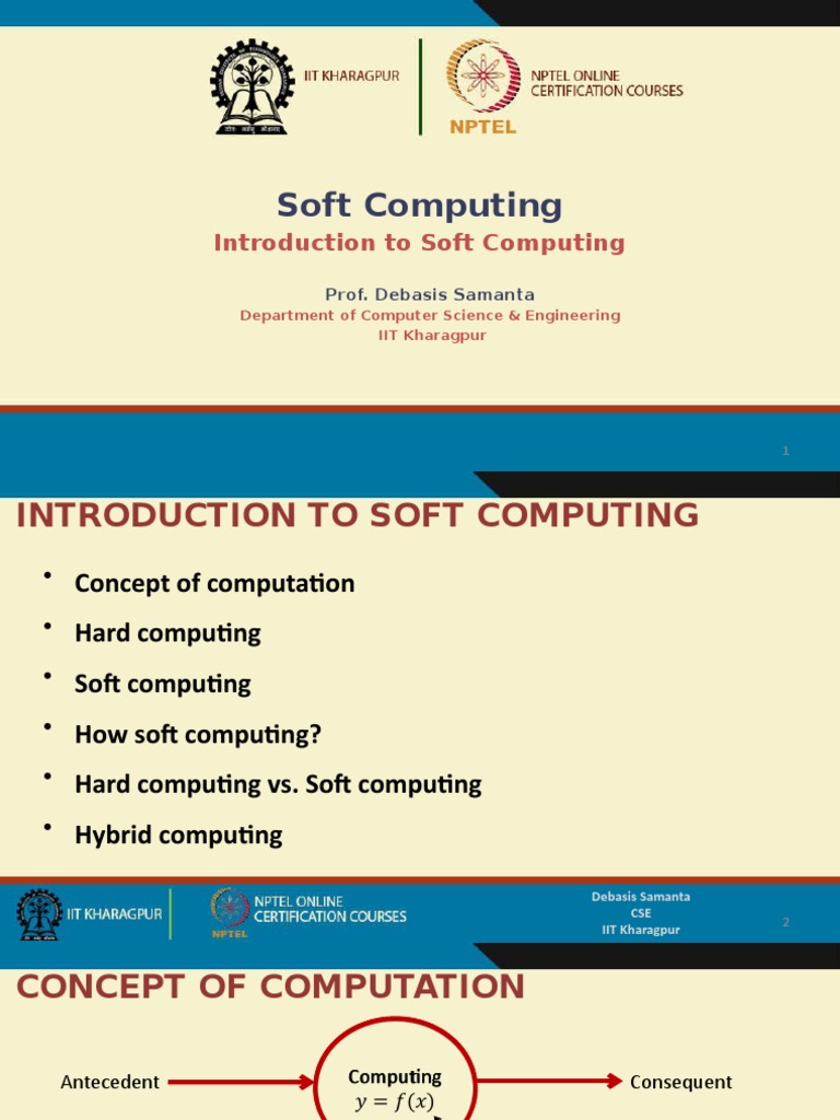 Introduction To Soft Computing | PDF | Fuzzy Logic | Computing