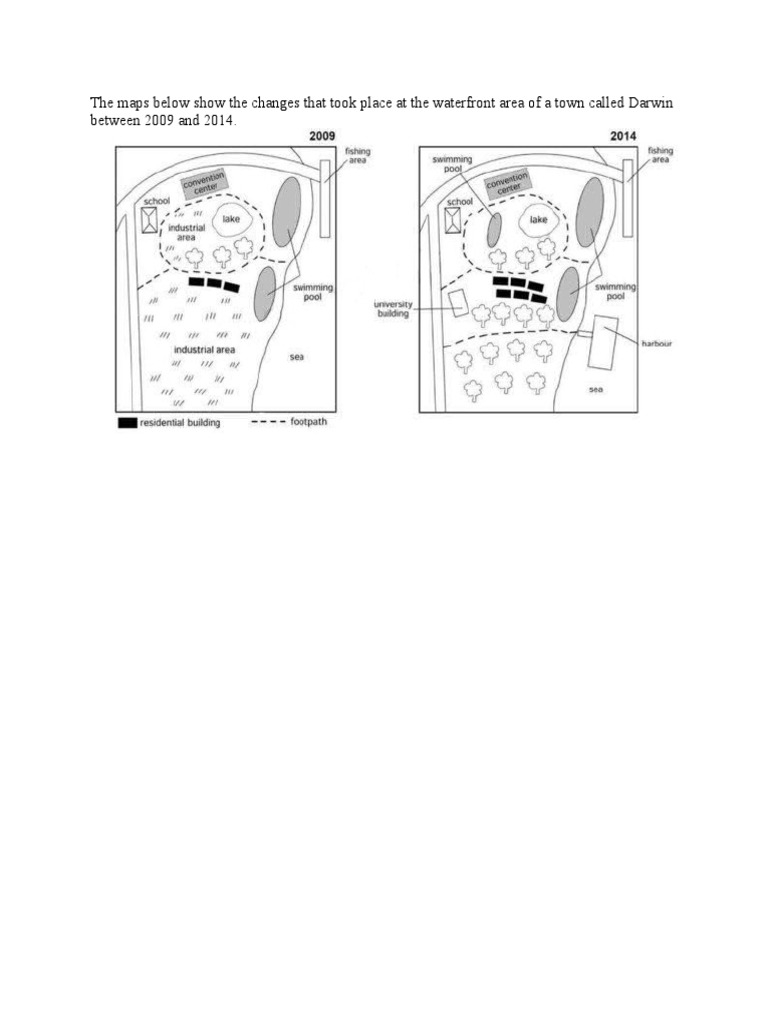 The Maps Below Show The Changes That Took Place at The Waterfront Area ...