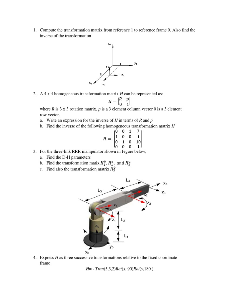 H - Tran (5,3,2) Rot (X, 90) Rot (Y, 180) | PDF