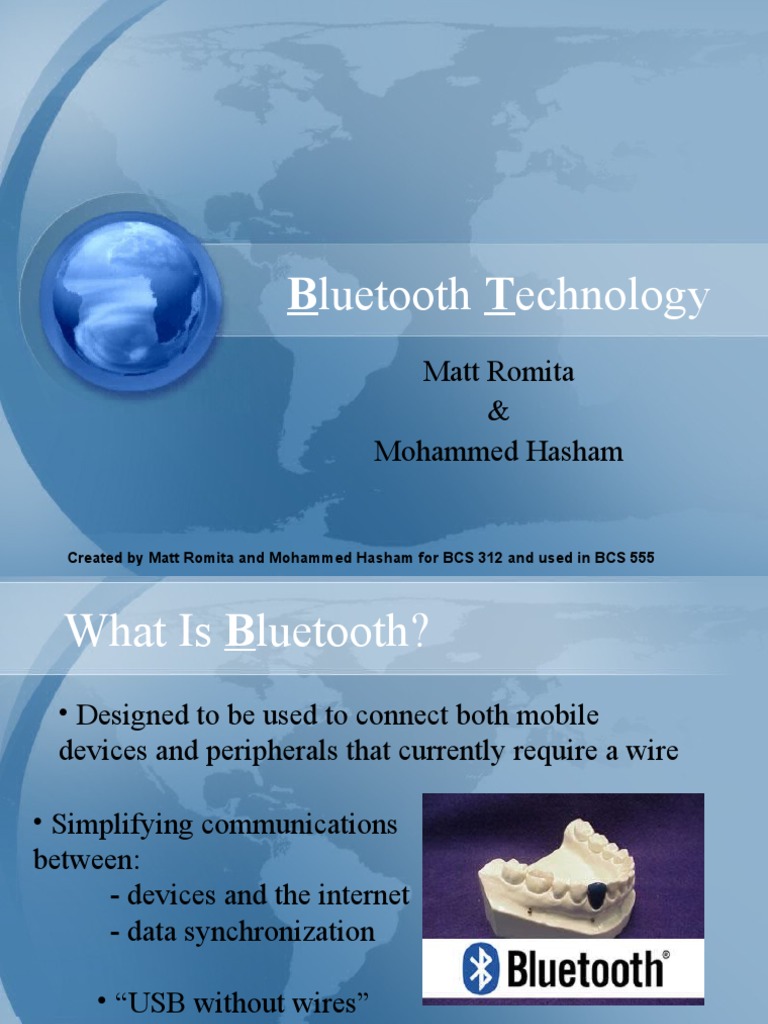 Overview of Bluetooth Technology | PDF