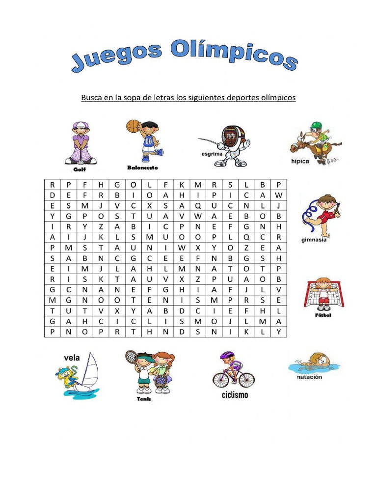 Sopa de Letras Deporte | PDF