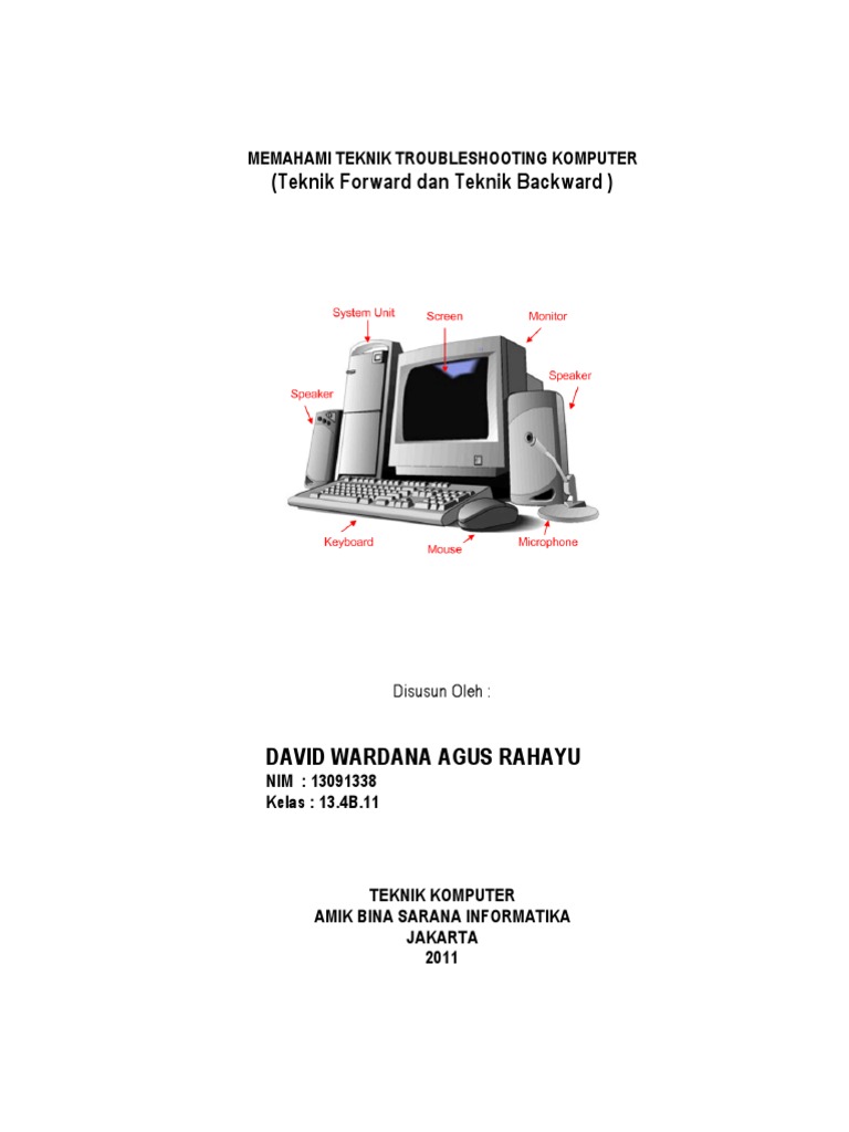 Teknik Troubleshooting Komputer: Forward & Backward | PDF
