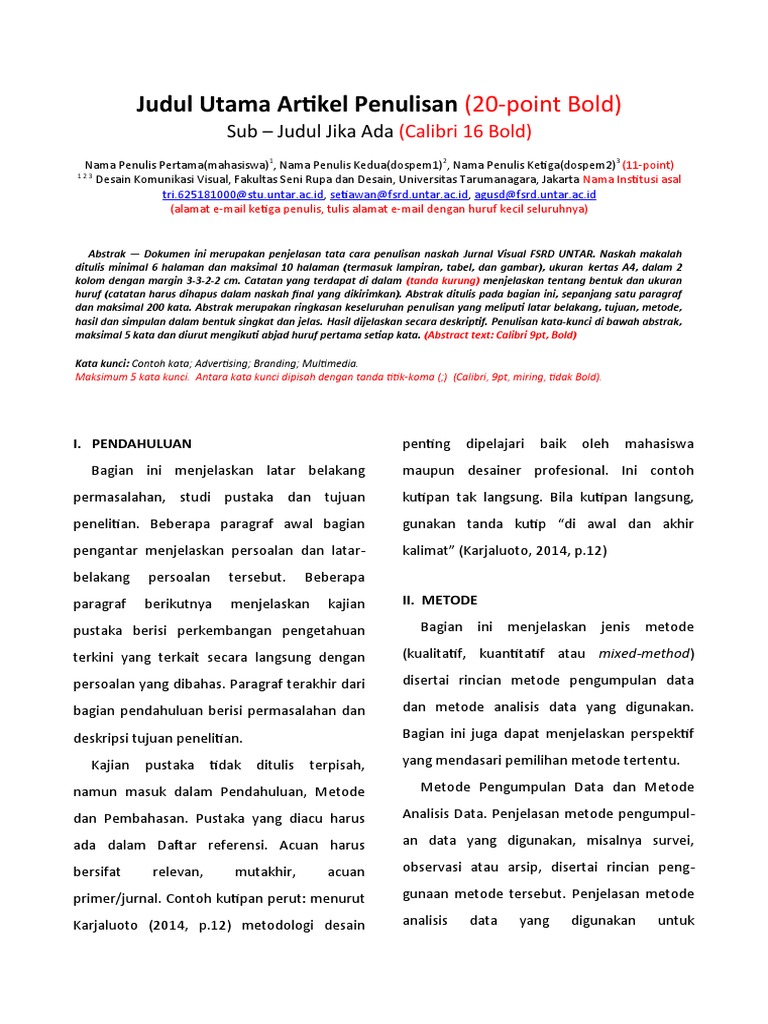 Template Rupaka 16des 2020 | PDF | Seni