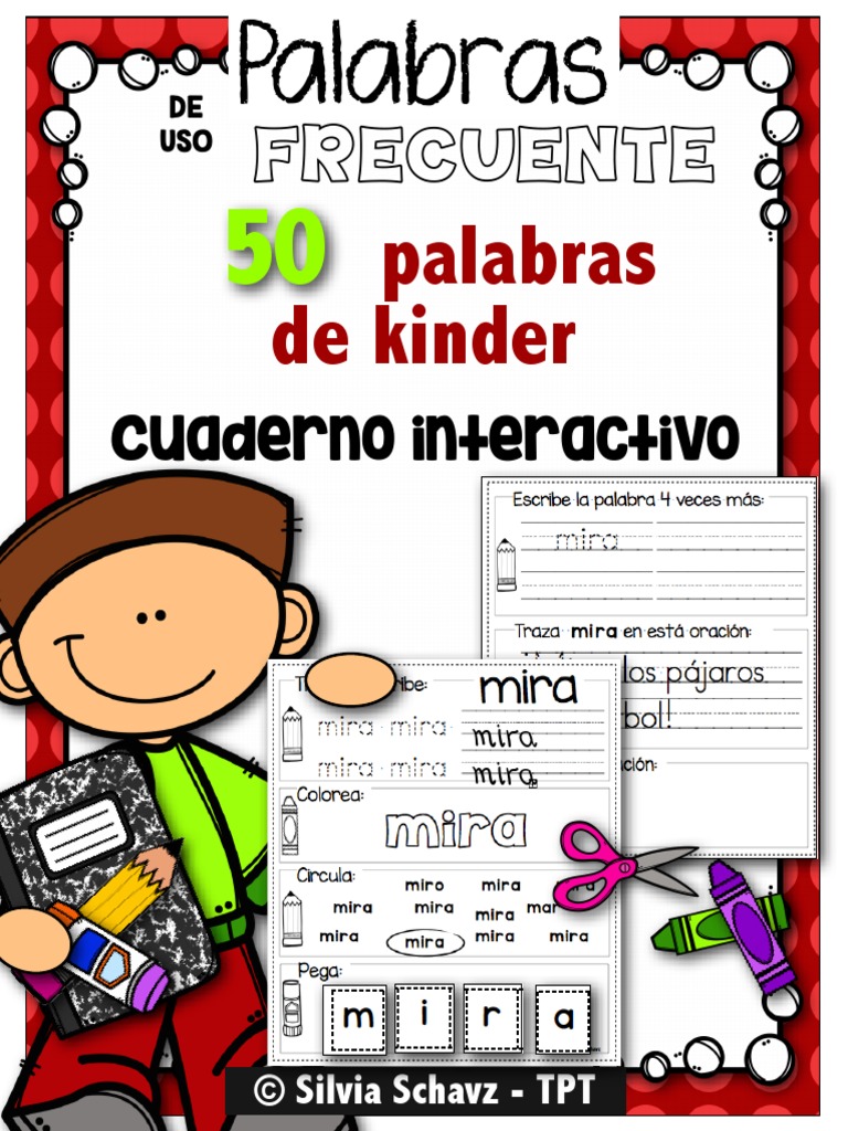 Palabras de Kinder: Frecuente | PDF