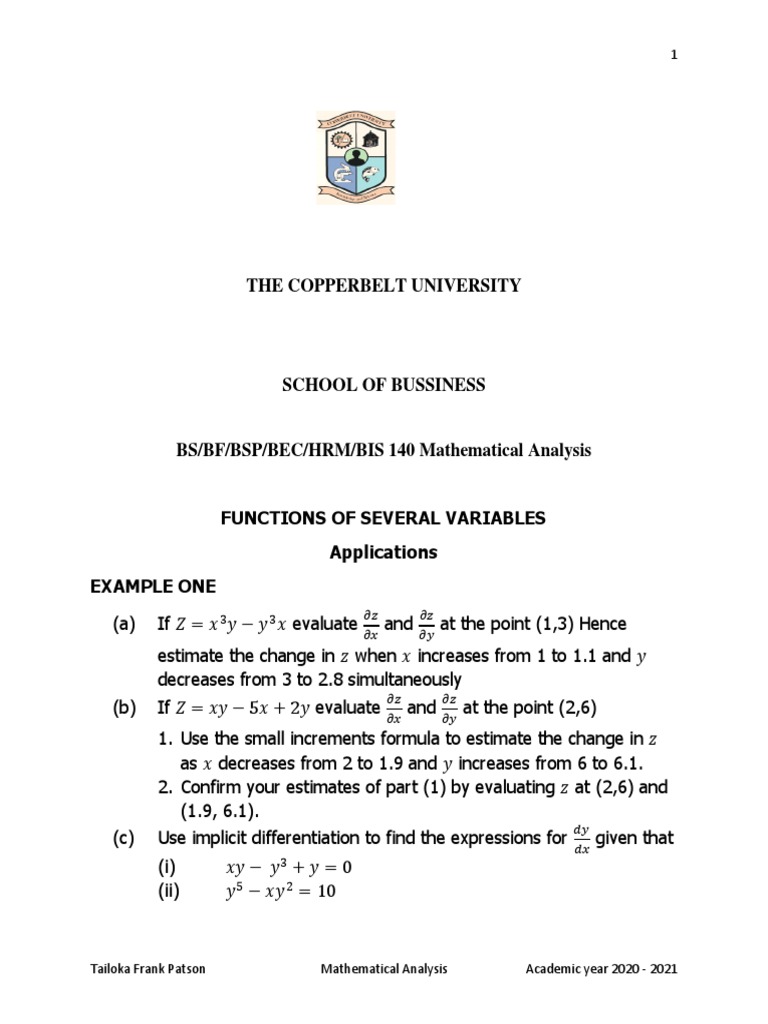 BS 140 Classwork Twelve 2020 - 2021-1 | PDF | Mathematical Optimization | Demand