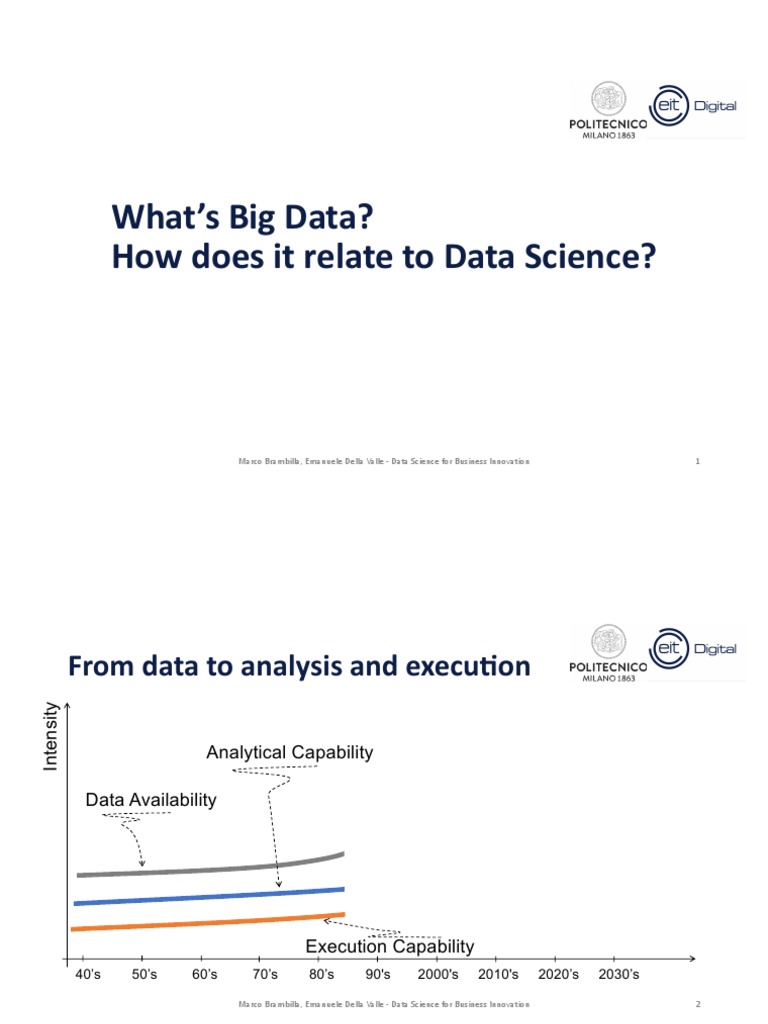 What's Big Data? How Does It Relate To Data Science? | PDF | Big Data ...