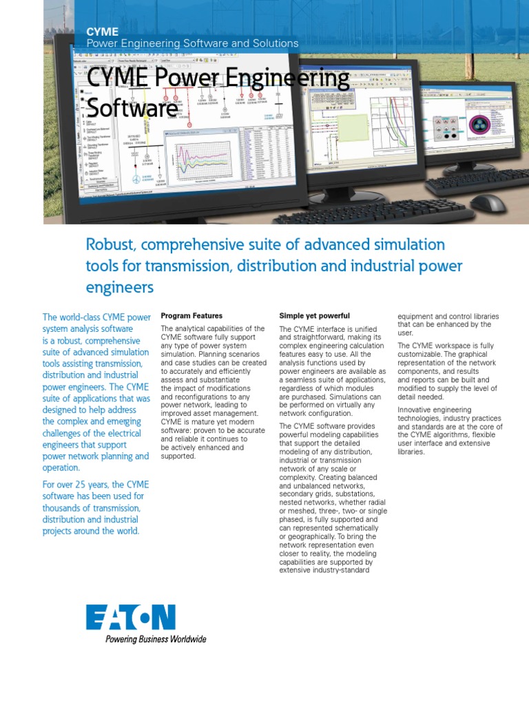 CYME Power Engineering Software | PDF | Electric Power Distribution ...