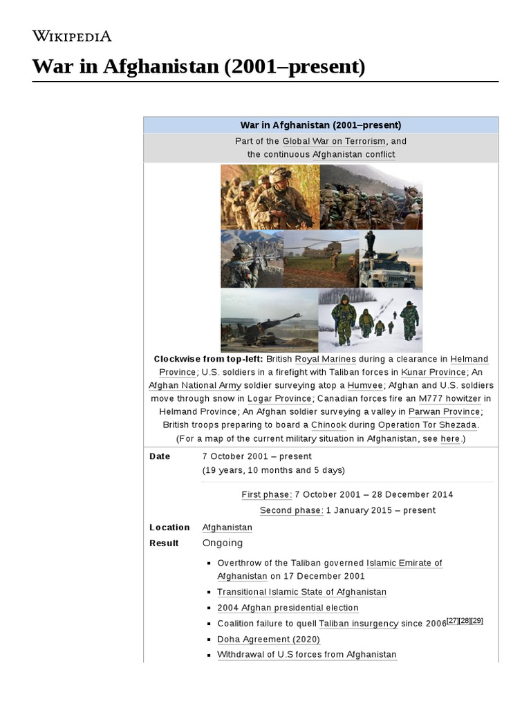 War in Afghanistan (2001-Present) | PDF | Taliban | Northern Alliance