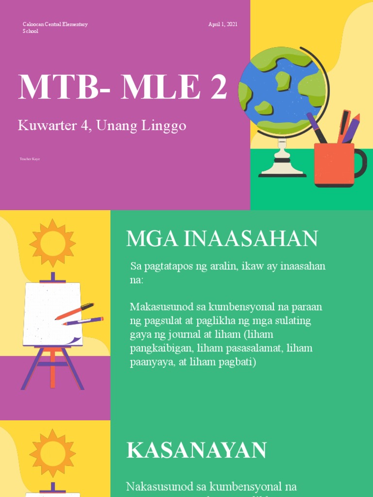 Grade 2 - MTB.Q4.W1 | PDF