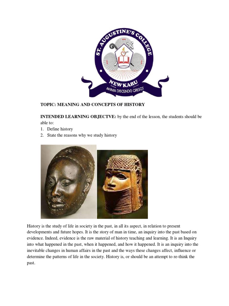 History Jss3 e Note (1) Compressed | PDF | Rock (Geology)