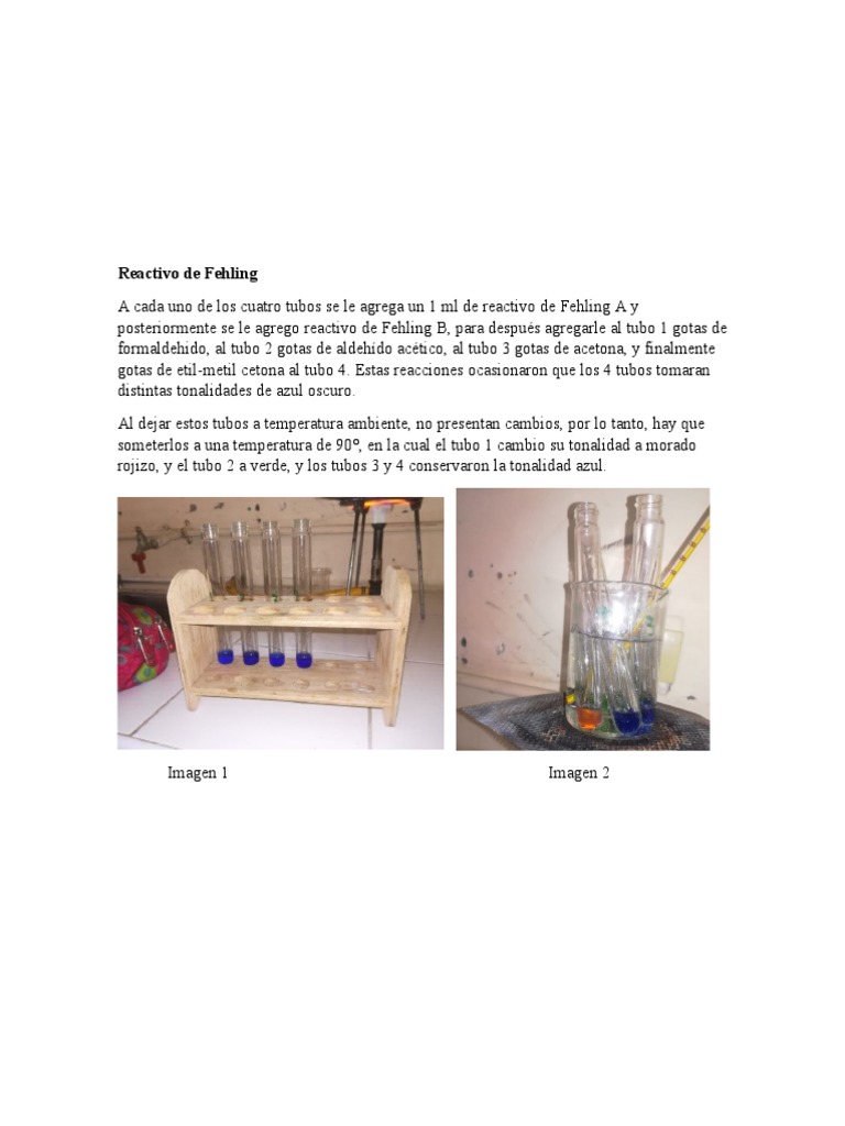 Reactivo de Fehling | PDF | Química | Materiales