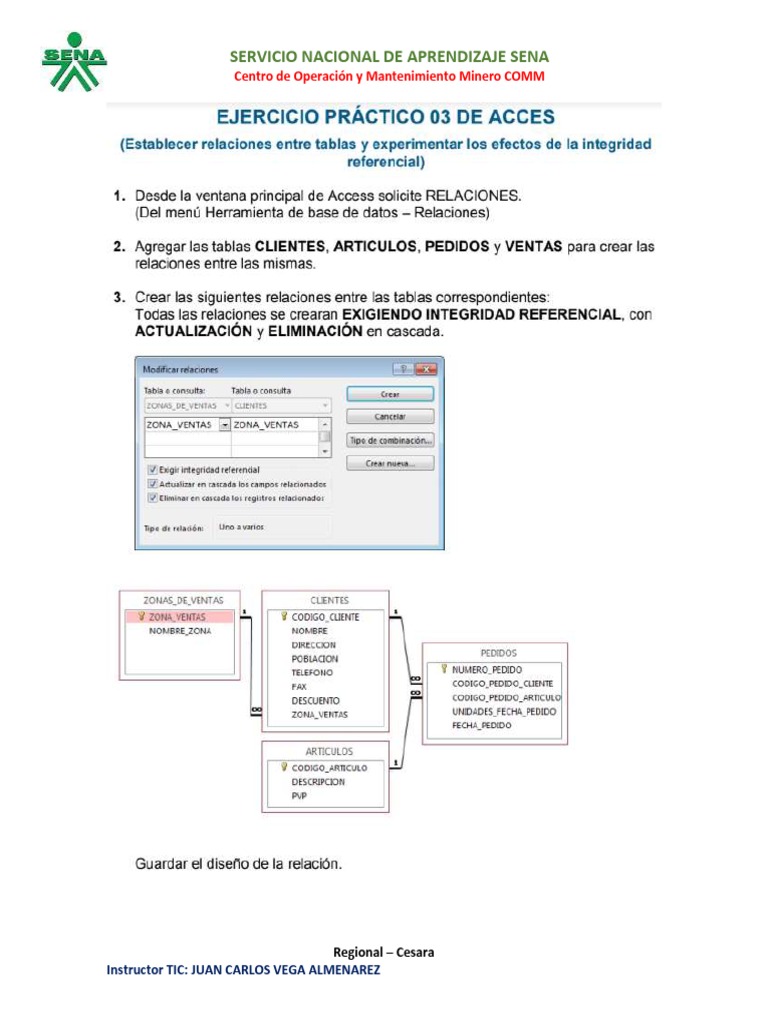 Ejercicio Practico 3 de Access | PDF