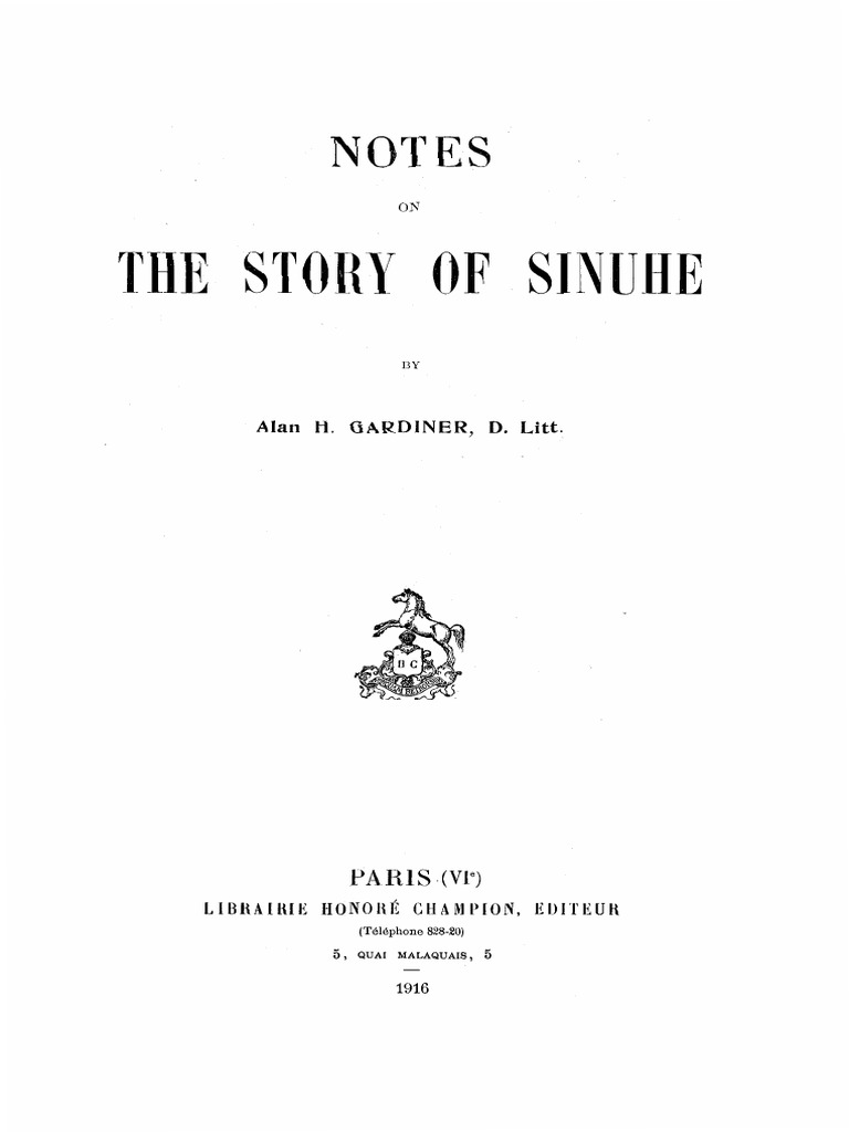 Sinuhe | PDF | Textual Criticism