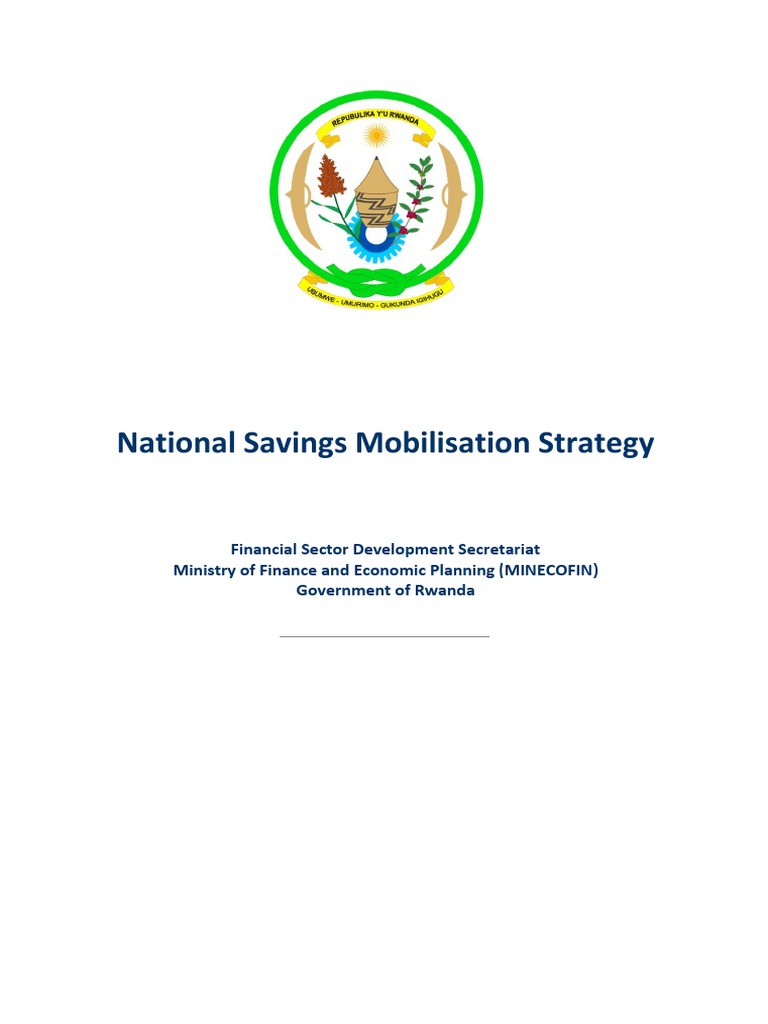 RWANDA National Savings Mobilization Strategy | PDF | Economic Growth ...