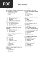 Escala Hospitalar de Ansiedade e Depressão (Hospital Anxiety and ...