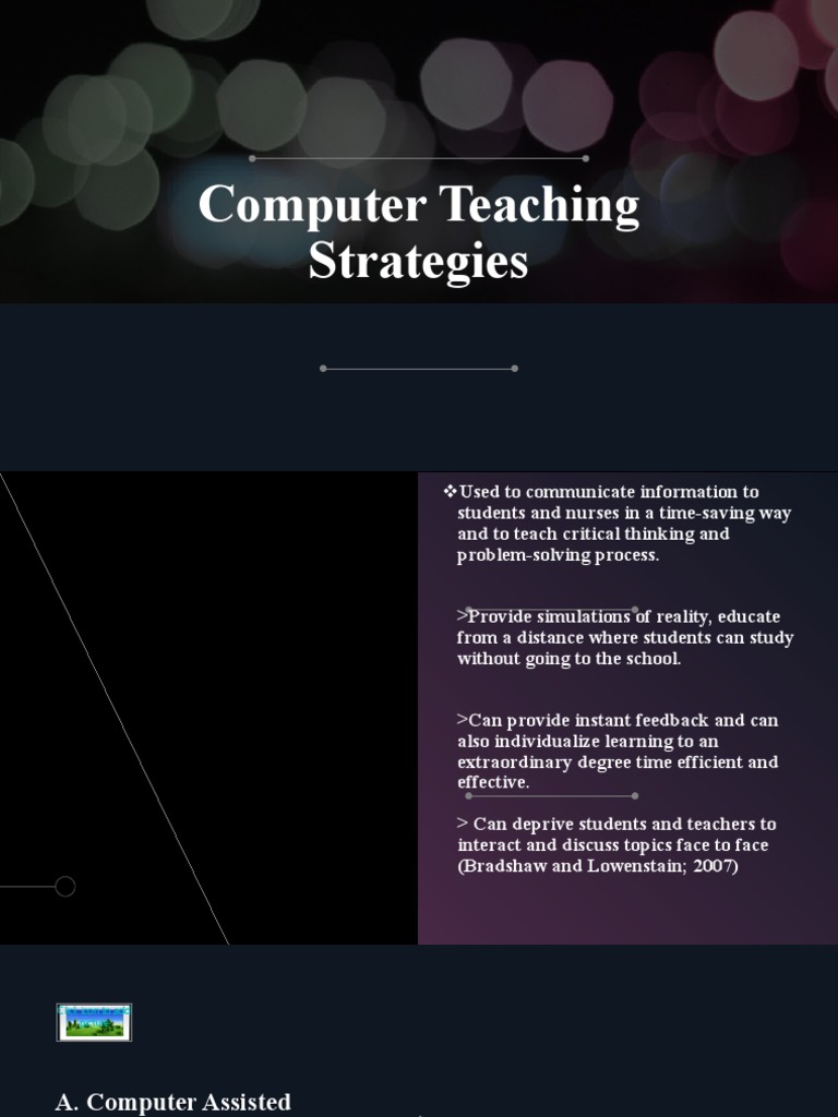 Computer Teaching Strategies | PDF | Learning | Computer Network